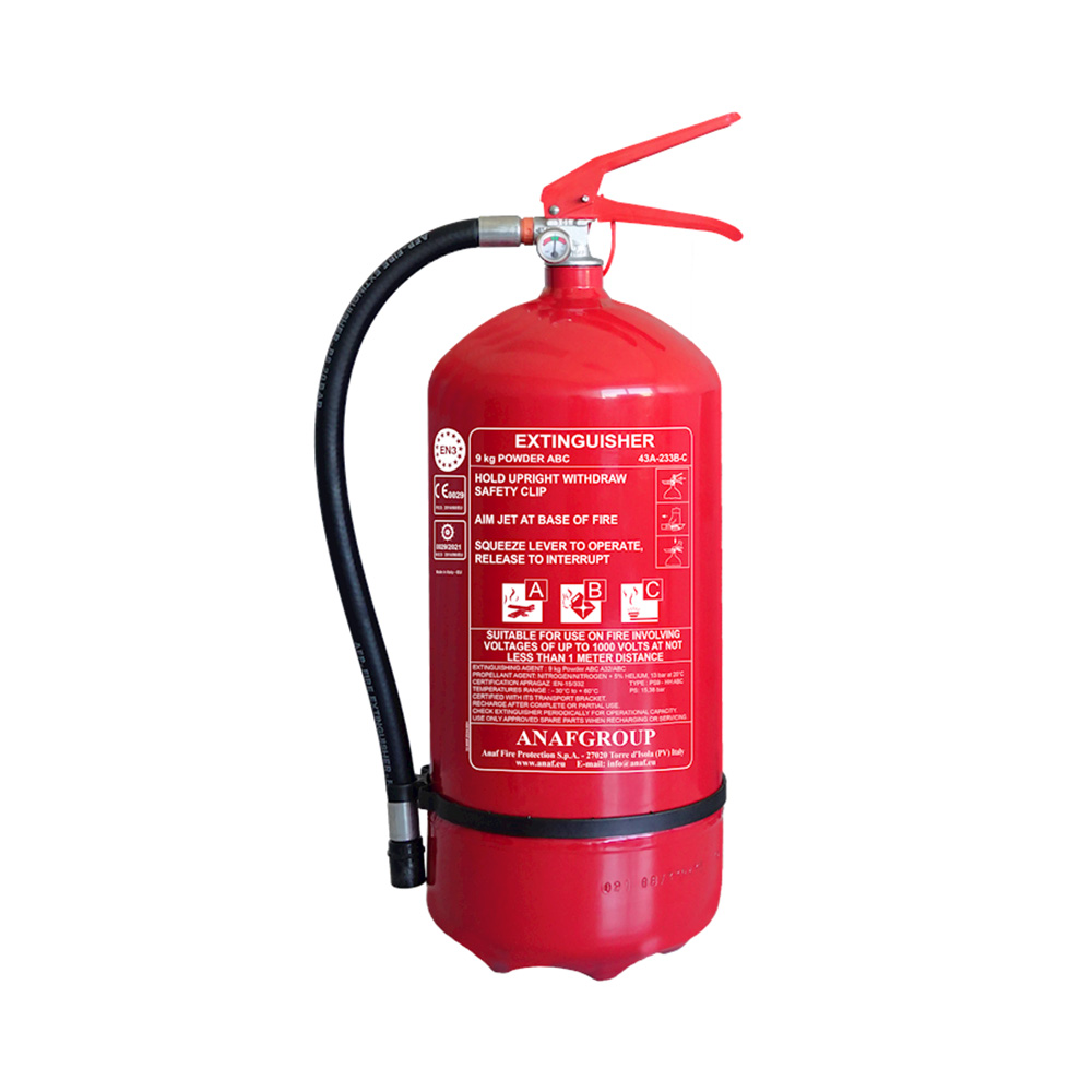 Brandblusser gebouwen poeder België 9kg ABC manometer | R101366A