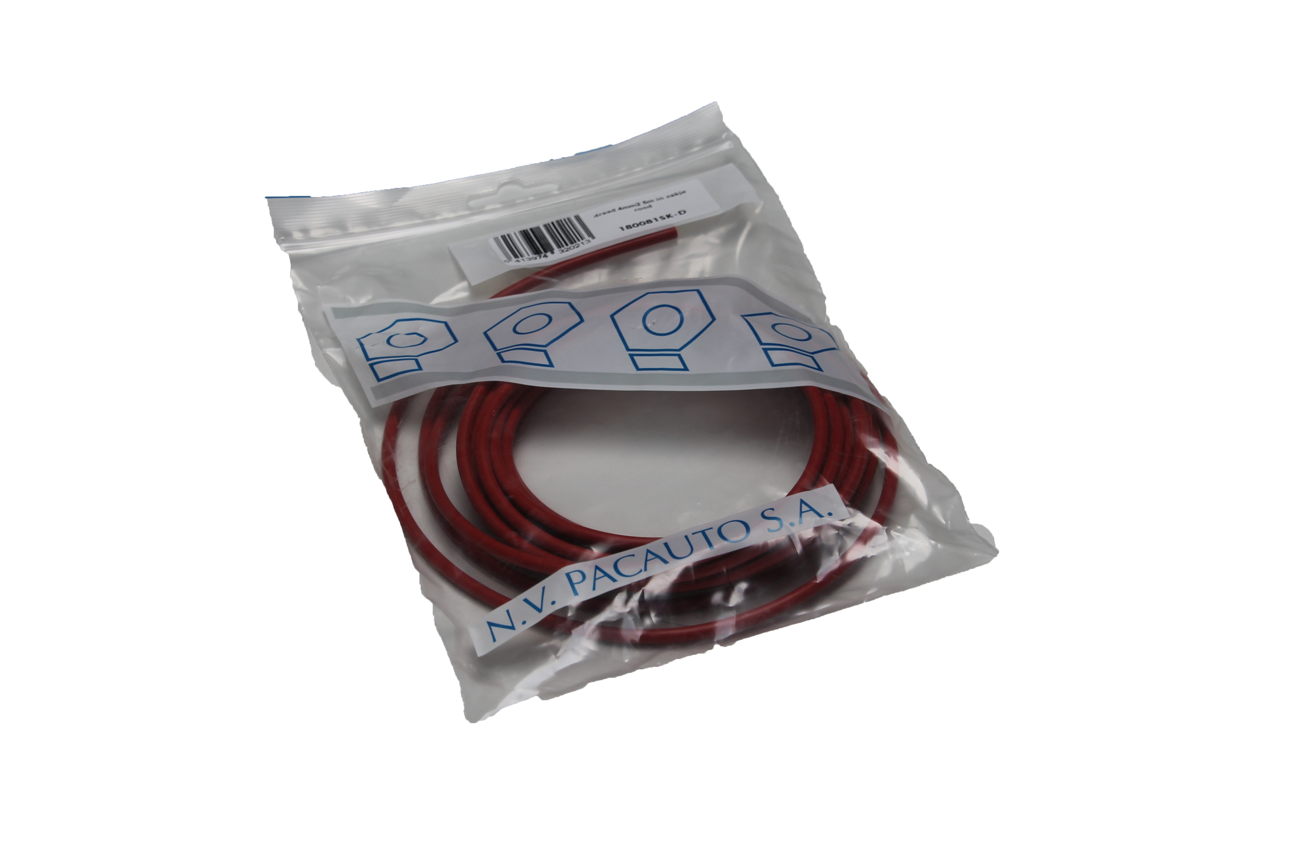 Fil - 4mm² - 5m - sachet - rouge | Rouge | 180081SK-D