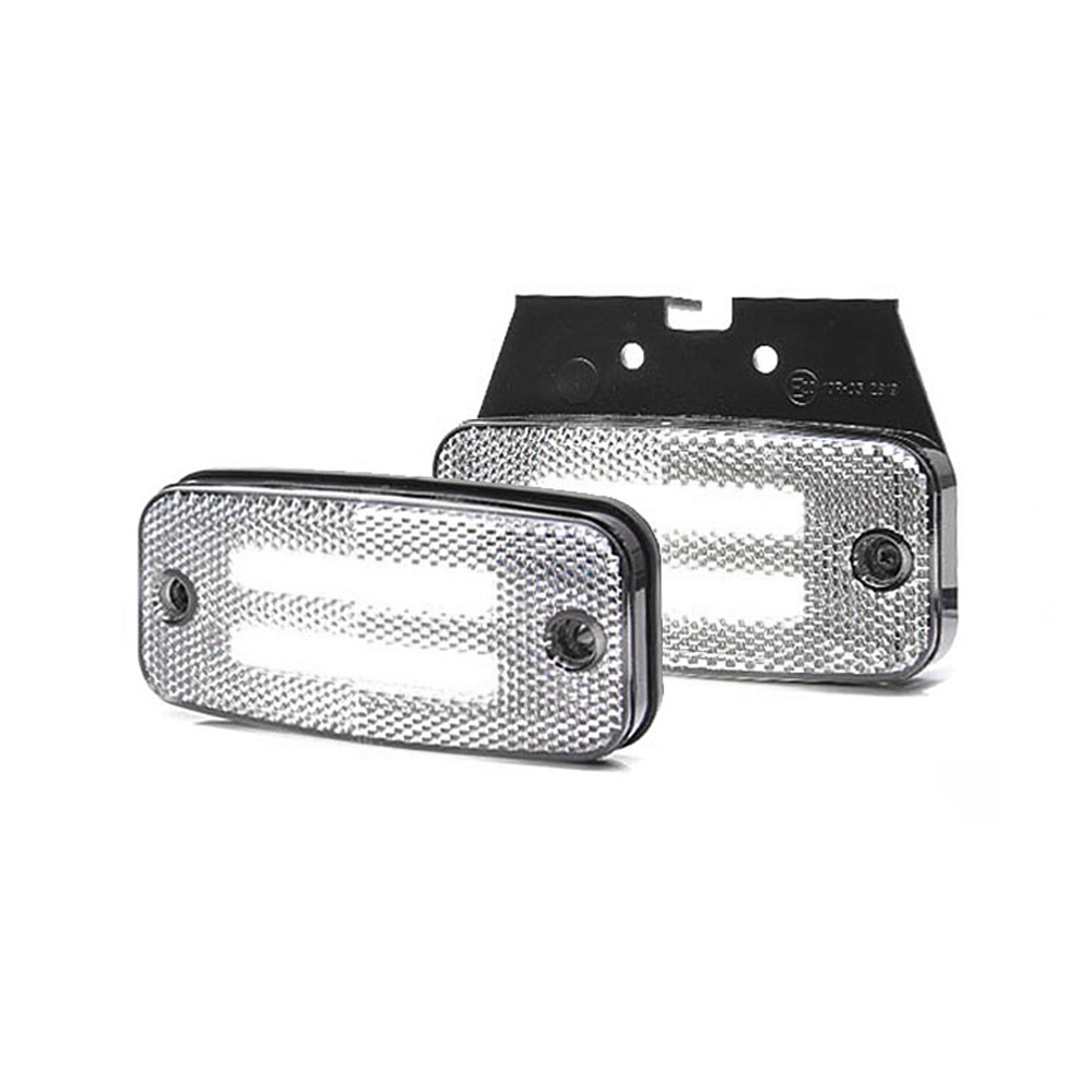 Markeringslicht vooraan W158 LED 12-24V 22cm kabel montagebeugel | W1140
