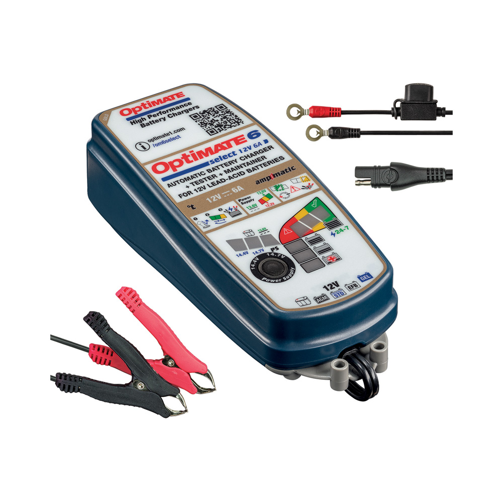 Druppellader OptiMate 6 Select 12V 6A Gold | 252024