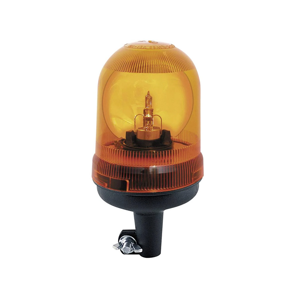 Gyrophare 12V orange sur tige flexible H1 | 145315