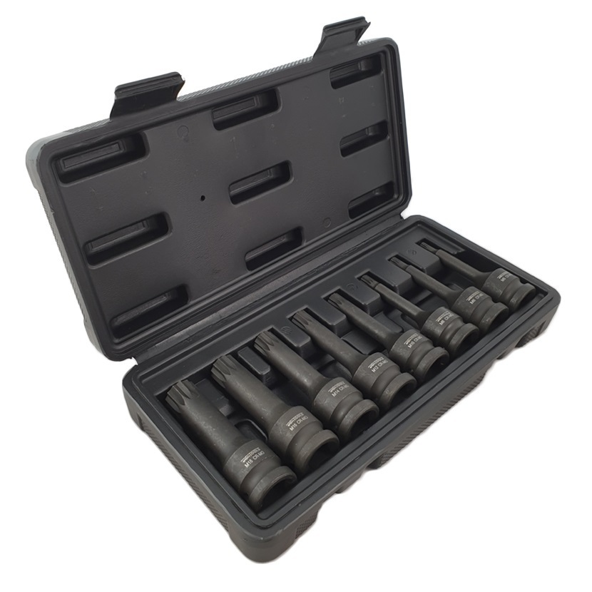 Coffret de 8 douilles à choc tournevis XZN 1/2" | 282-8642