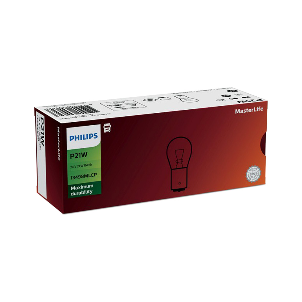 Philips P21W - 24V - 21W - BA15s - Masterlife | P13498ML
