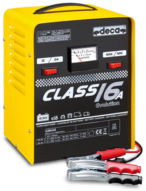 Batterijlader CLASS 16A 1Ph 230/50-60 Out. 12-24V - Schuko stekker | 253101