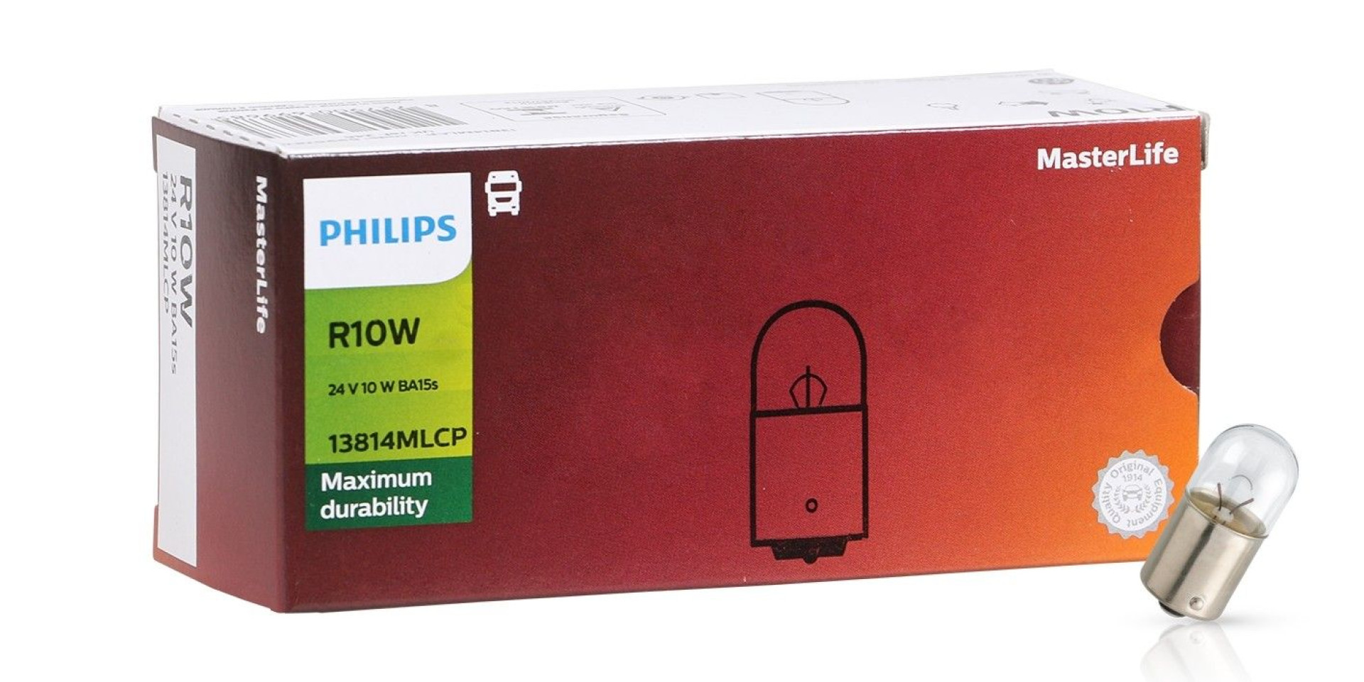Philips P21W - 24V - 21W - BA15s - Masterlife | P13498ML