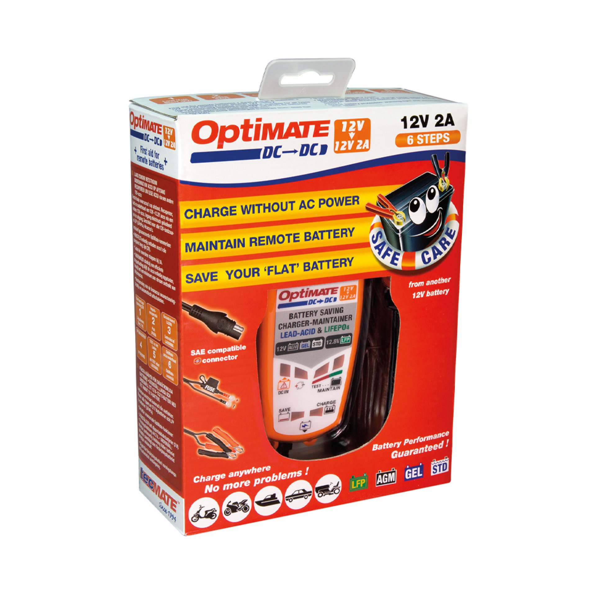 Druppellader OptiMate DC-DUO 12V 2A Off-grid | 252023